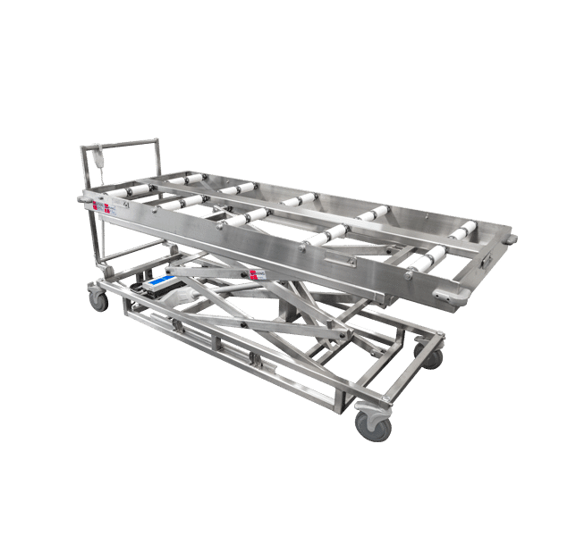 Mortech M690-ES End/Side Load Scissor Cadaver Lift with Optional Scale ...