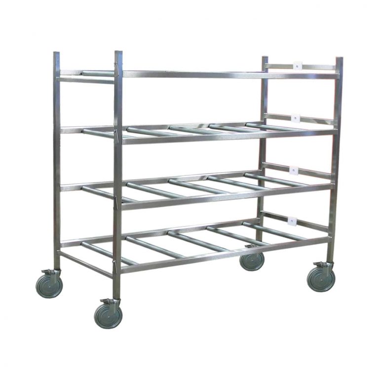 Mortech Portable Cremation Storage Rack with Full Rollers - ARES Scientific