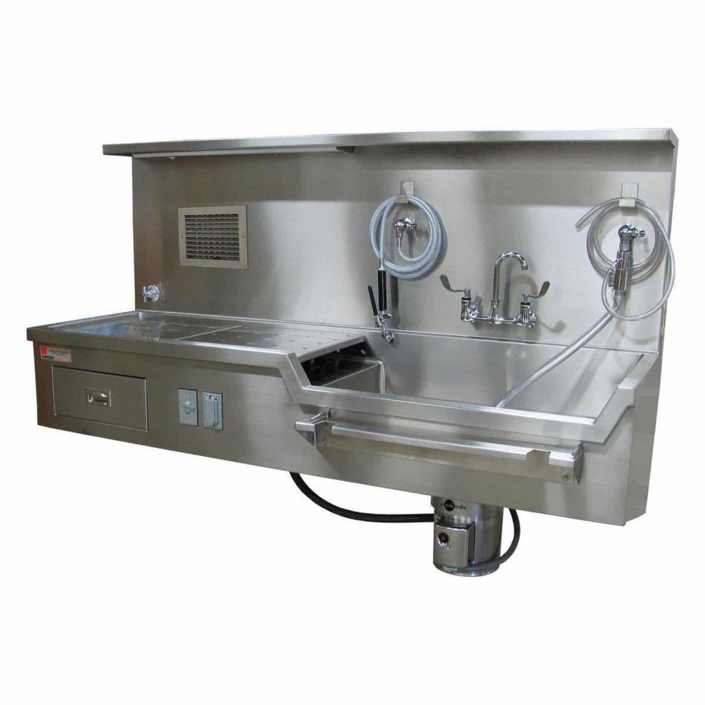 Mortech Wall Mount Autopsy Station, Center, Right, or Left Sink - ARES ...